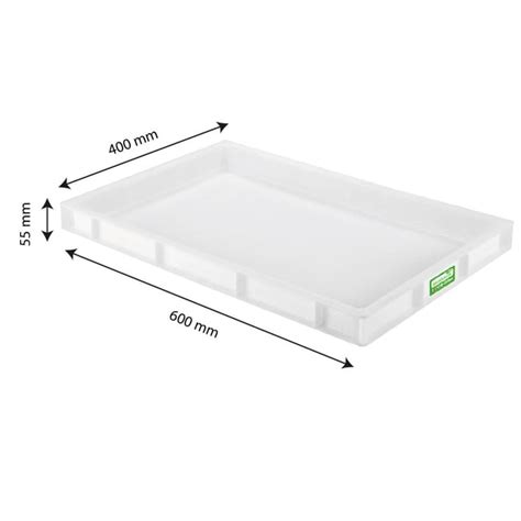 Gilac Biobased Solid Crate Dimensions 600 X 400 X 55 Mm Capacity 9 L
