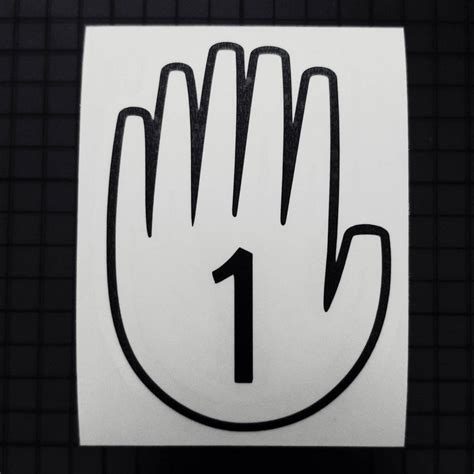 Calcomanía De Gravity Falls Huella De La Mano De Un Autor Misterioso