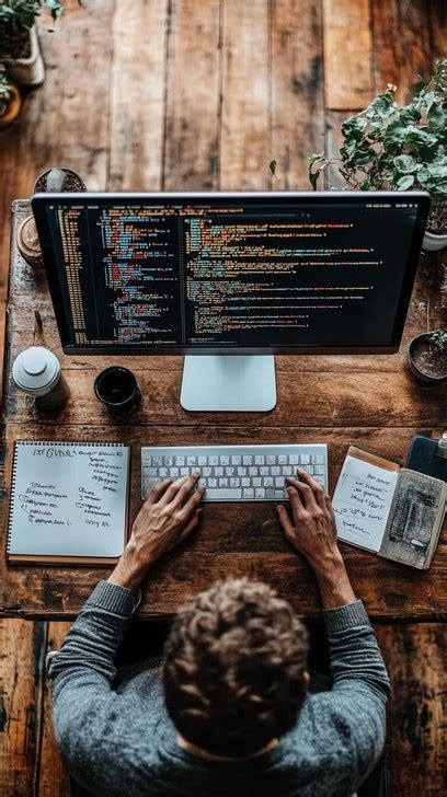 Free Man Coding Intensely Image Download At Stockcake