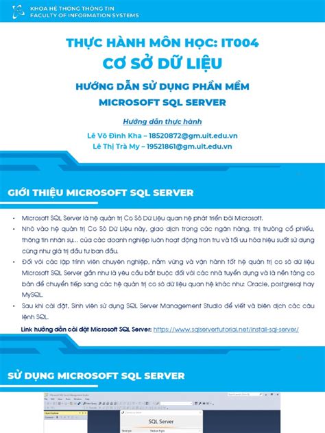 Slide Hướng Dẫn Sử Dụng Phần Mềm Sql Pdf