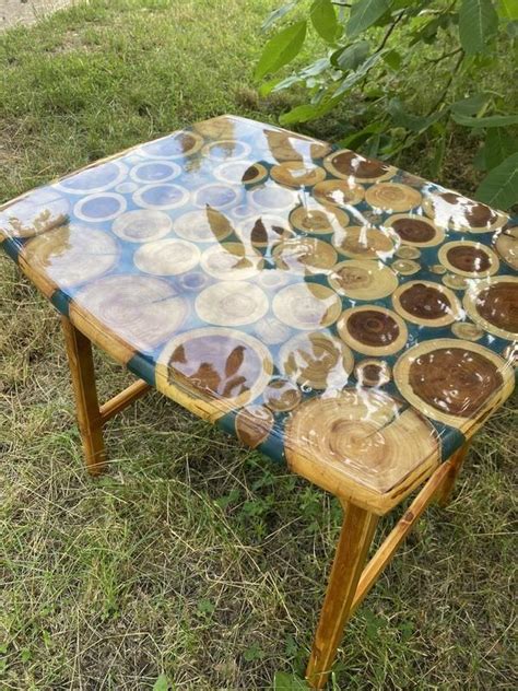 Стіл з дерева і епоксидної смоли — ціна 2300 грн у каталозі Столи Купити товари для дому та