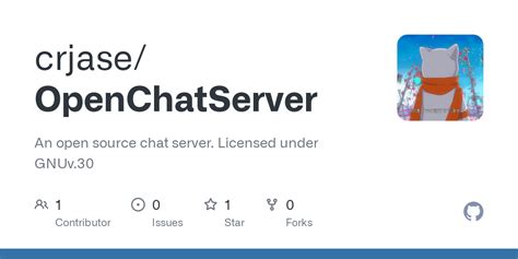 GitHub Crjase OpenChatServer An Open Source Chat Server Licensed Under GNUv