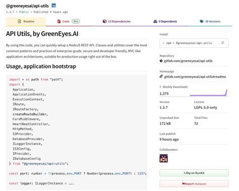 Greeneyesai On Linkedin Opensource Nodejs Npm Api
