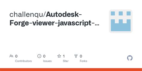 github challenqu autodesk forge viewer javascript offline sample