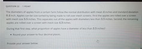 solved question 21 1 point given the plot of normal