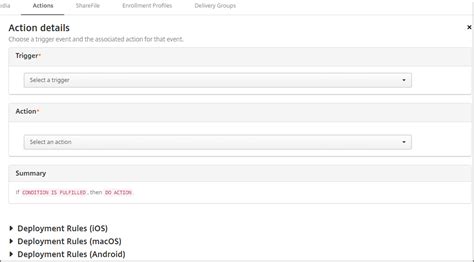 Automated Actions Citrix Endpoint Management