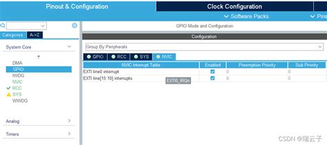 记录我的嵌入式（stm32f4stm32cubemx）学习历程2 Cubemx配置stm32f407外部中断。stm32cubef4外部