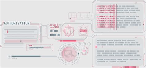 Data Decryption Program Interface Royalty Free Vector Image