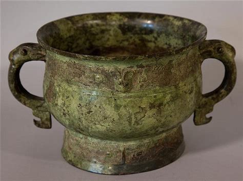 Lot Chinese Bronze Gui