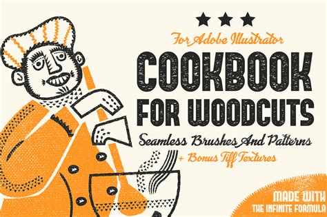 Item Cookbook For Woodcuts Brushes And Patterns By Guerillacraft