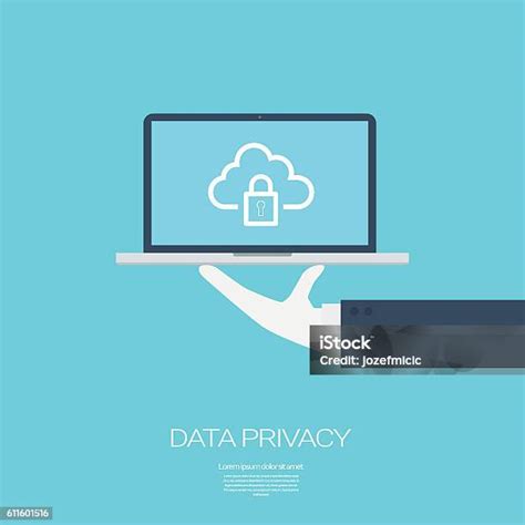 데이터 보호 클라우드 컴퓨팅 기술이 디지탈 장치 아이콘 공격성에 대한 스톡 벡터 아트 및 기타 이미지 공격성 기밀 데이터 Istock
