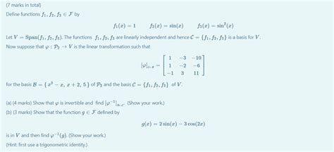 solved 7 marks in total define functions f1 f2 f3∈f by