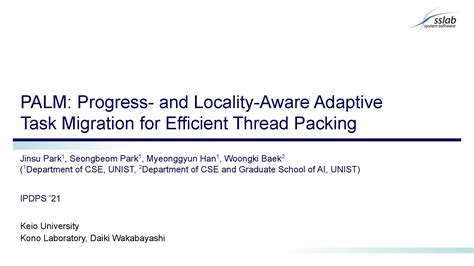 Reading Palm Progress And Locality Aware Adaptive Task Migration For Efficient Thread Packing