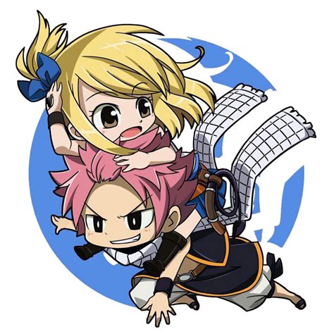 Render Anime Fairy Tail Nalu Chibi By Sakamileo On Deviantart