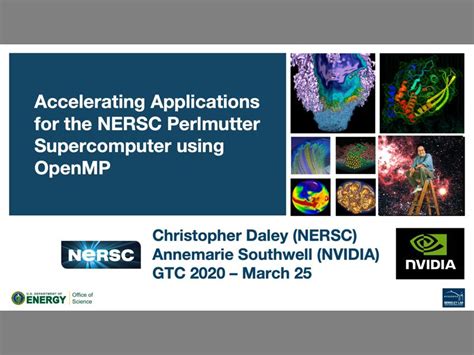 GTC 2020 Accelerating Applications For The NERSC Perlmutter Supercomputer Using OpenMP NVIDIA
