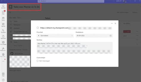 Creating Tasks From A Microsoft Teams Chat Entry Alta Ict