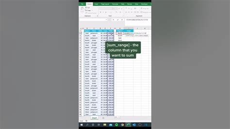 Sum If Function In Excel 📊 Excel Datamastery Exceltipssumif Youtube