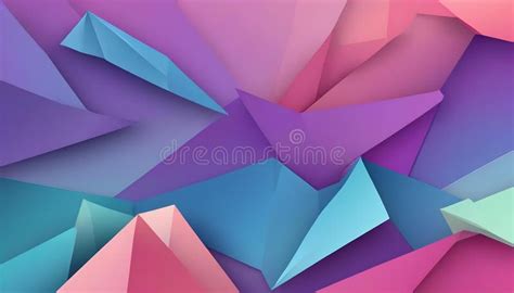 A Captivating Abstract Design Composed Of Overlapping Colorful Geometric Shapes And Gradients