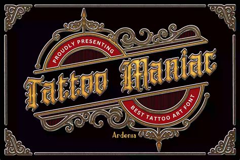 Tattoo Maniac Font Dafont File