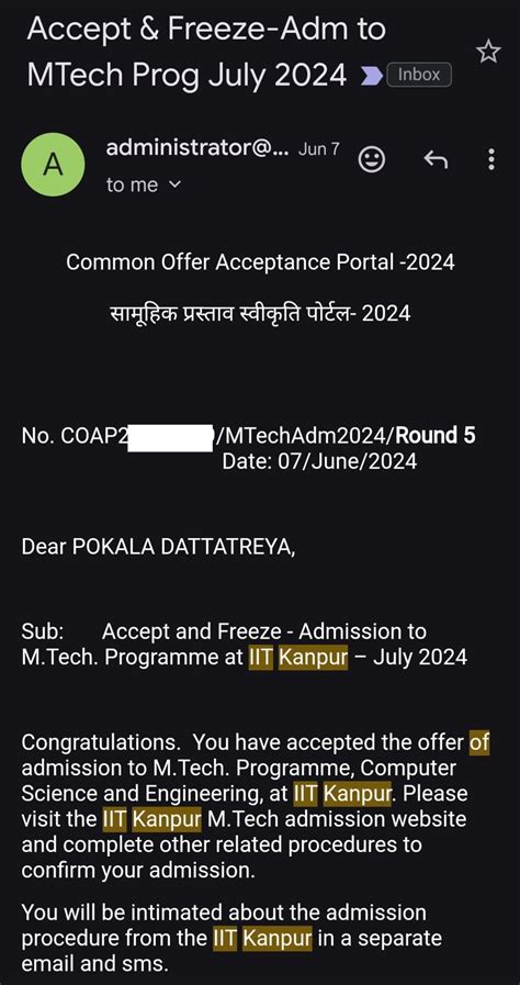 Deepak Poonia On Linkedin Congratulations Dattatreya Pokala For Iit