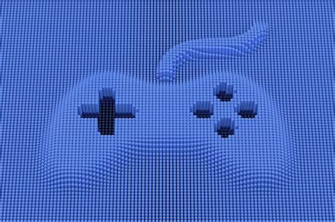 Pixel Art Style Game Controller 3d Rendering Stock Image Everypixel
