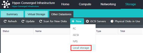 Sangfor Hci Local Storage를 Datastore에 추가하기 Yesxyz