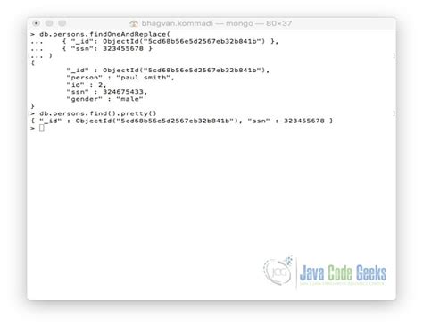 MongoDB Search By ID Example Java Code Geeks