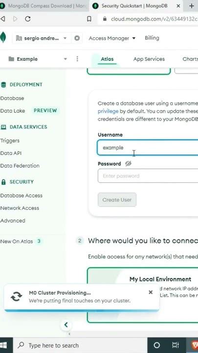 Conectar Mongo Atlas A Mongo Compass Sqlserver Nosql Nosqldatabase Mongodb Youtube