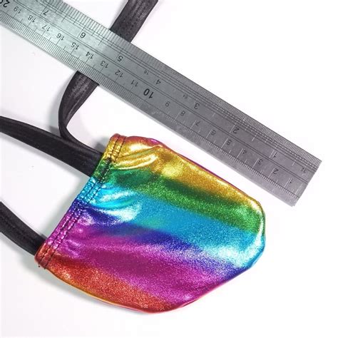 K420g Sexy Mens String Posing Pouch Thong Contoured Pouch Metallic