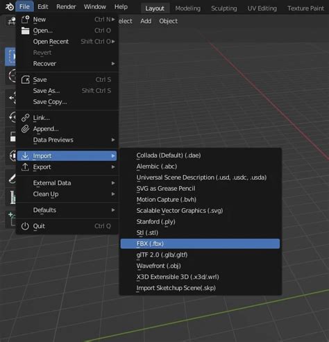 Résoudre lerreur Blender ASCII FBX not supported Blendamator