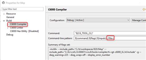 CCS CC Find And Build Generated C Files After Pre Build Steps Code Composer Studio