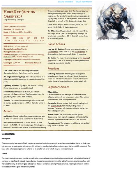 Action Oriented Monsters