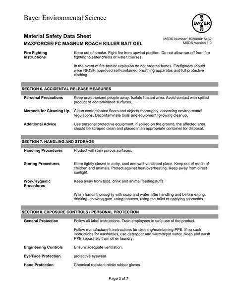 Msds Maxforce Pdf