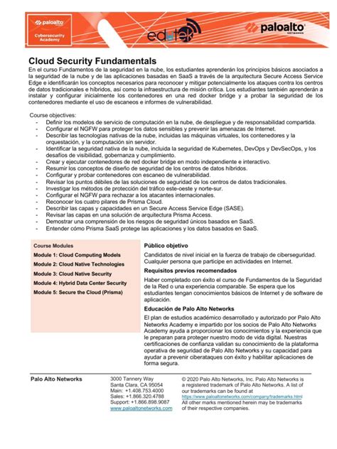 Cloud Security Fundamentals Pdf Computación En La Nube Telecomunicaciones