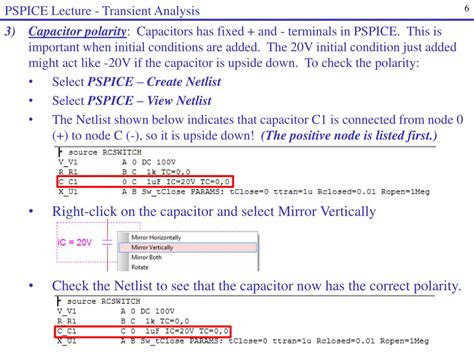 Ppt Pspice Lecture Transient Analysis Powerpoint Presentation Free