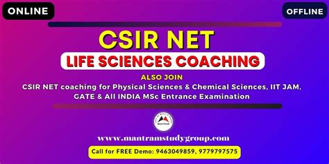 Csir Ugc Net Life Science Coaching In Indore Mp