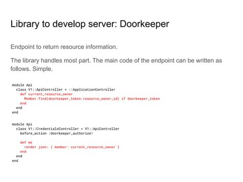 OAuth 2 0 And Library PPT