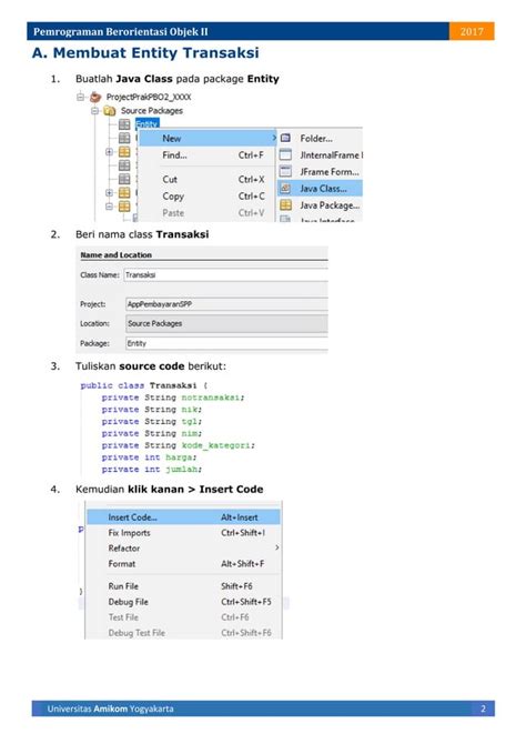 cara membuat form transaksi java pdf