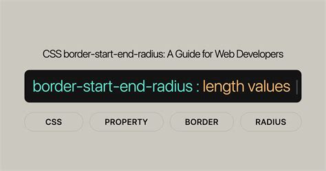 Css Border Start End Radius A Guide For Web Developers
