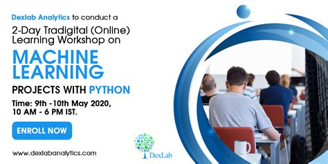 a 2 day tradigital online workshop on machine learning projects with