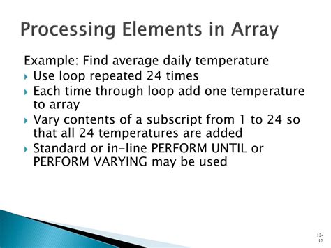 PPT Array Processing And Table Handling PowerPoint Presentation Free Download ID