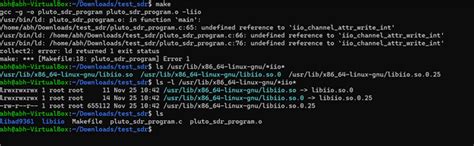 Error In Compiling Program Using Libad9361 And Libiio Qanda Virtual