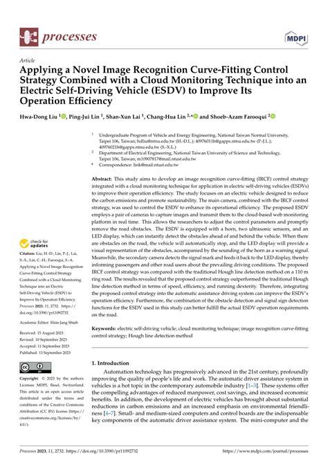 Pdf Applying A Novel Image Recognition Curve Fitting Control Strategy Combined With A Cloud
