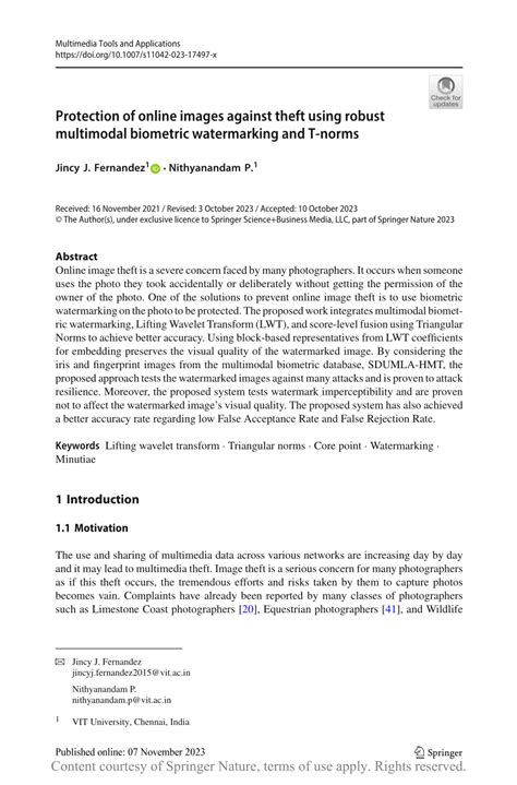 protection of online images against theft using robust multimodal