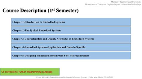 Ch 1 Introduction To Embedded Systems Ay2018 2019 First Semester Pptx Technology