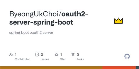 Github Byeongukchoi Oauth Server Spring Boot Spring Boot Oauth Server