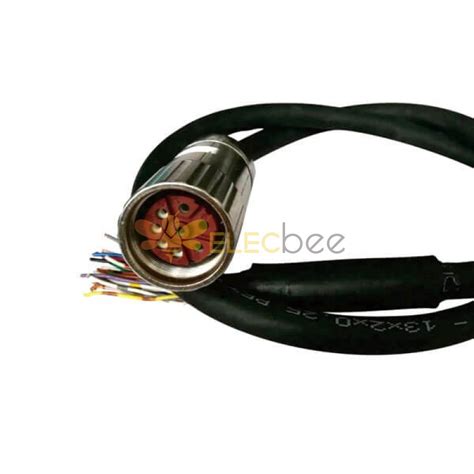 Elecbee M23 Encoder Cable 8pin Female Waterproof Plug Non Shield With