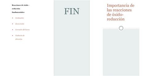 Reacciones De óxido Reducción