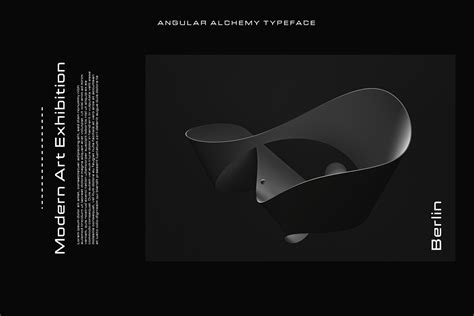 Angular Alchemy Geometric Typeface On Yellow Images Creative Store