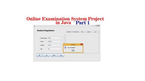 Online Examination System Project In Java Youtube